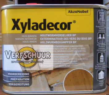 Xyladecor online te koop. XYLA HOUTWORMVERDELGER 0.5L in de Verfschuur.be